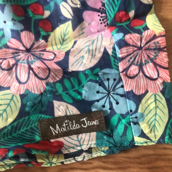 Matilda Jane | Tops | Matilda Jane Teal Color Floral Womans Top | Poshmark